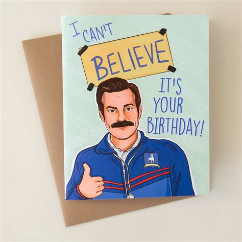 Ted Lasso Birthday Card In 2023 Birthday Cards Elephant Birthday Cards