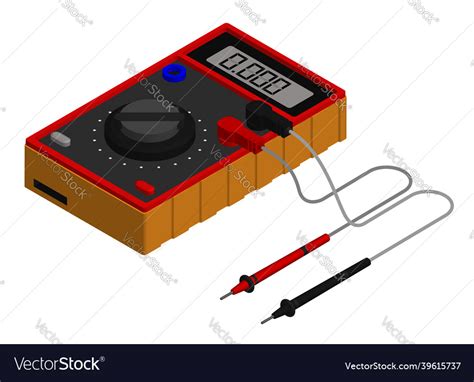 Isometric Digital Multimeter Device For Measuring Vector Image