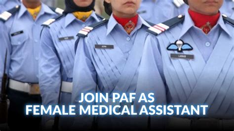 Join Paf As Female Medical Assistant Complete Preparation Course
