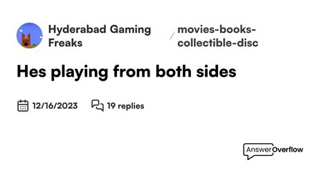 Hes Playing From Both Sides Hyderabad Gaming Freaks🎮🇮🇳