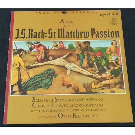 Bach Arias From St Matthew Passion De Klemperer Ludwig Schwarzkopf