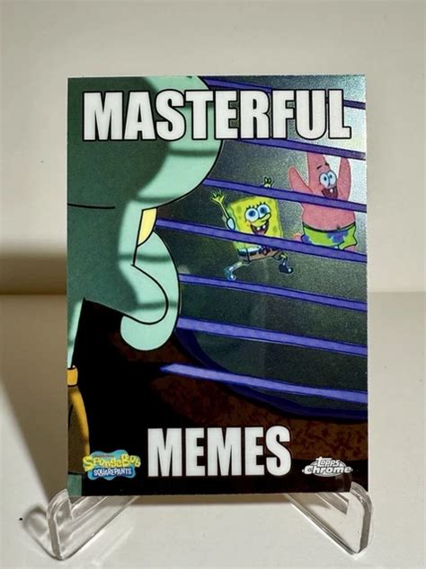 2025 Topps Chrome Spongebob Squarepants Squidward Looking Out Masterful