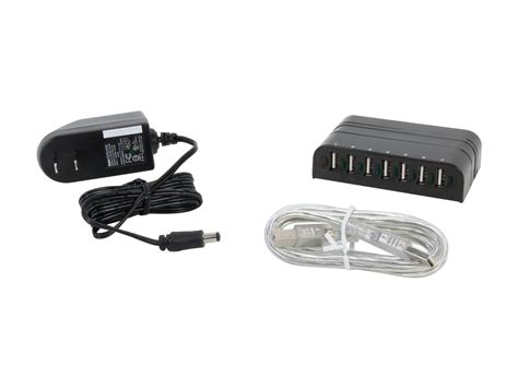 Tek Republic TUH 2700 USB 2 0 7 Port Hub With Power Adapter Newegg Com