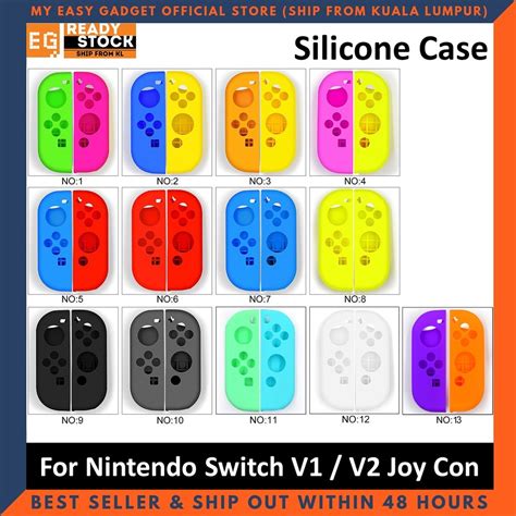 Nintendo Switch Oled V2 V1 Case Silicone Rubber Skin Cover Joy Con Case