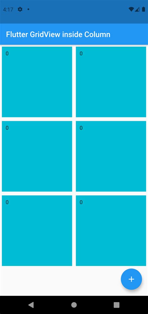 Android How To Create A Gridviewcount Inside Of Listview In Flutter