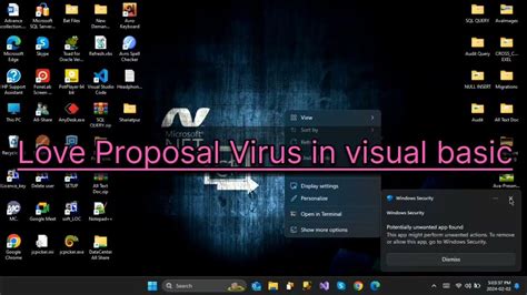 how to create a proposal virus with visual basic virus vbs