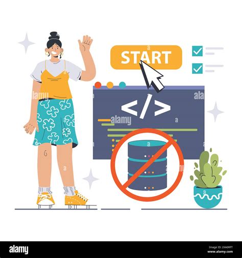 Serverless Computing Concept An Illustration Shows A Developer