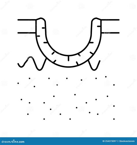 Illustration Vectorielle De L icône De Ligne De Cicatrice D acre