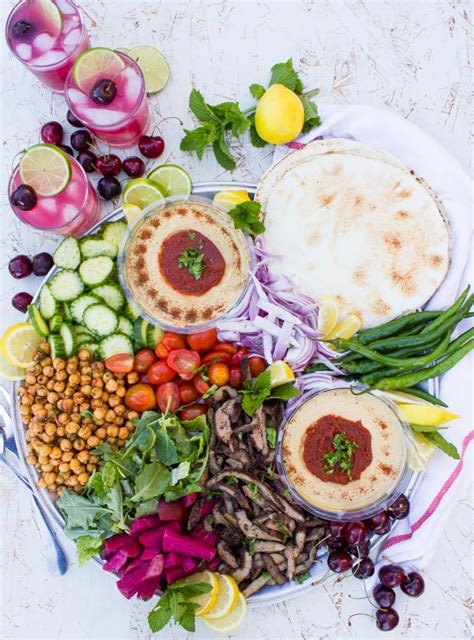 Grilled Lamb Shawarma Platter Recipe • Two Purple Figs