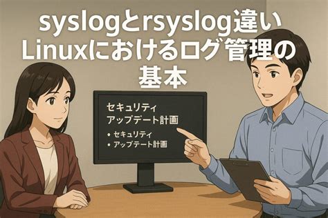 新linux入門｜syslogとrsyslogの違い：linuxにおけるログ管理の基本 新linux入門 PartⅤ 演習で学ぶ