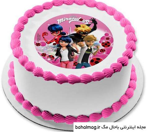 عکس کیک تولد دخترانه ی دختر کفشدوزکی ️ بهترین تصاویر