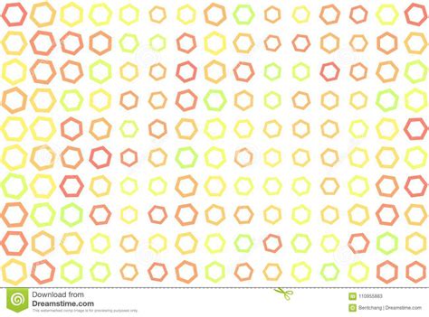 Pattern Of Shape Illustrations Background Stock Vector Illustration Of Hexagon Canvas 110955883