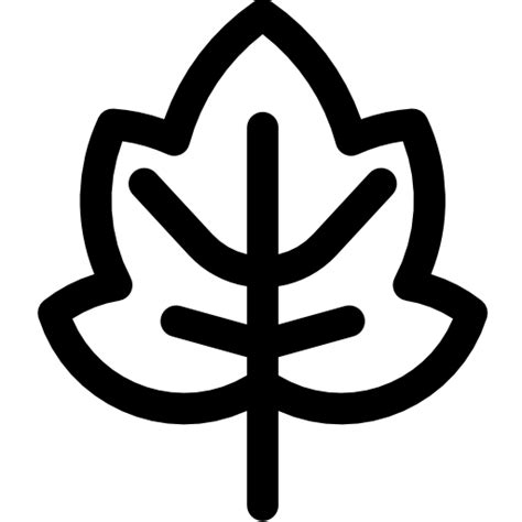 Leaf Basic Rounded Lineal Icon