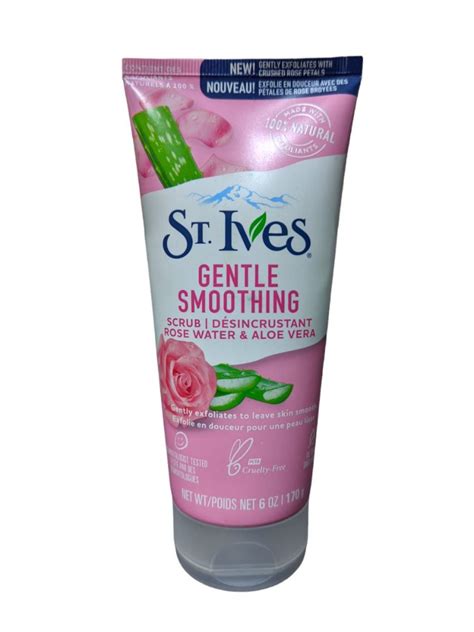 St Ives Gentle Smoothing Scrub For Smooth Skin Rose Water And Aloe Vera