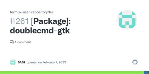 Package Doublecmd Gtk Issue 261 Termux User Repository Tur GitHub