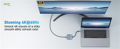 Amazon Com Acer Usb C To Hdmi Adapter K Hz Hdmi To Type C Adapter With W Pd Usb A