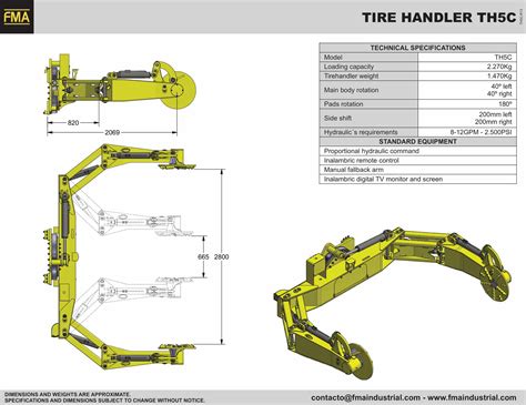 Open Pit Tire Handler Fma Industrial