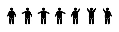 아이콘 뚱뚱한 남자 약혼 피트 니스 스틱 남자 기호 비만 Pictogram 체조 0명에 대한 스톡 벡터 아트 및 기타 이미지