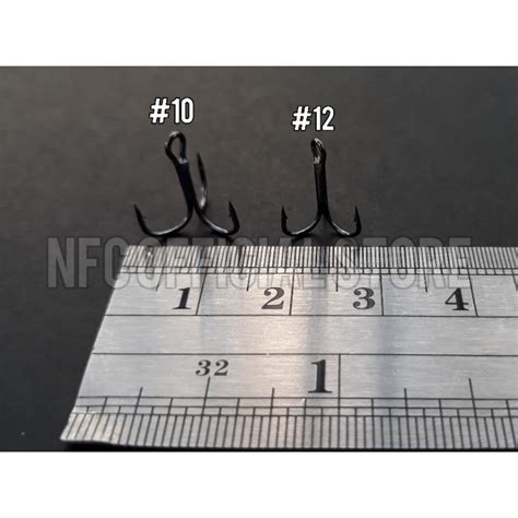 Jual Treble Hook Size 4 6 8 10 And 12 1 Pack Isi 5 Pcs Black Nikel