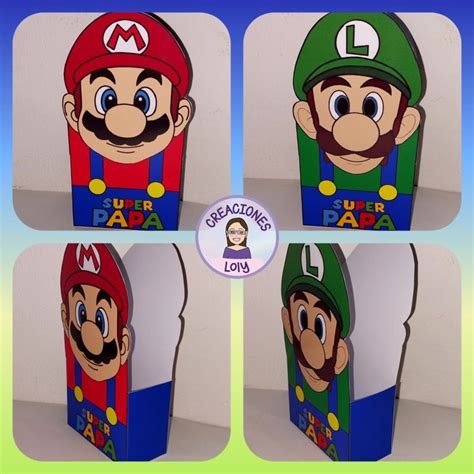 Caja Dulcero Mario Bros día del padre Mario bros Mario Bros