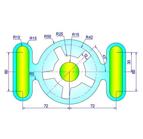 Autocad D Exercises Practice Drawings For Beginners Autocad Learn Autocad Autocad