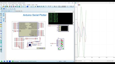 Proteus 가상시리얼 포트를 활용한 Arduino Serial Plotter Youtube