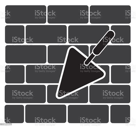 白色背景上的 Trowel 圖示扁平的風格您的網站設計徽標應用程式ui 的 Trowel 圖示trowel 符號向量圖形及更多住宅建築圖片
