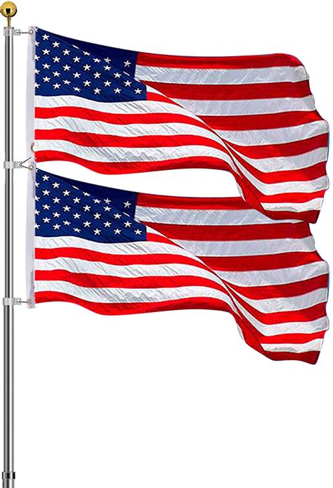 Free Shipping Vivohome 30 Ft Telescoping Flag Pole Kit With 3x5