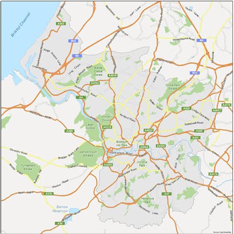 Map Of Bristol And Surrounding Area Ashien Nikaniki