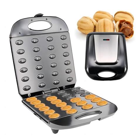 Walnut Cookie Maker 24 Holes Mold Maker Electric Walnut Cake Maker Mini