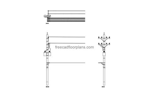 Power Pole Free Cad Drawings
