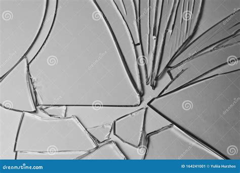 Broken Glass Pile Pieces Of Texture And Background On White Cracked