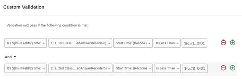Loop And Merge Custom Validation Comparing Drop Down Responses Within Each Loop Xm Community