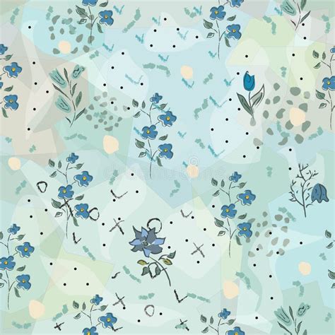Floral Seamless Pattern Stock Illustration Illustration Of Brushstroke