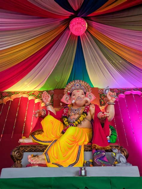 Fotografia De Lord Ganapati Idol Happy Ganesh Chaturthi Imagem De Stock Imagem De Feriado