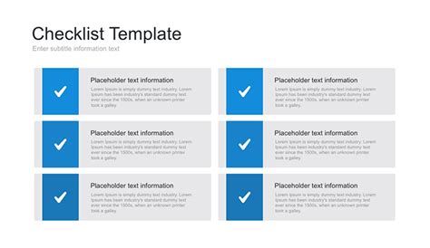 Powerpoint Checklist Template