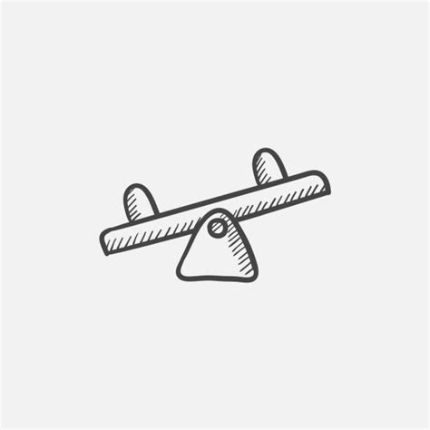 Best Clip Art Of A Teeter Totter Illustrations Royalty Free Vector