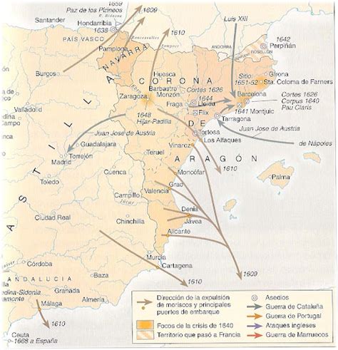 Mapa La Expulsión de los Moriscos