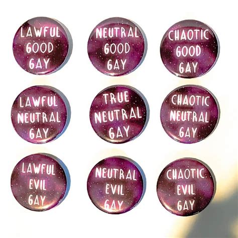 Alignment Chart But Make It Gay 2 25 Pinback Buttons ScissorMortis Kat S Ko Fi Shop