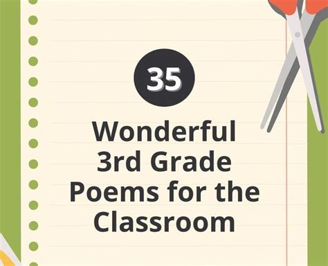 35 Wonderful 3rd Grade Poems For The Classroom Pedagogue