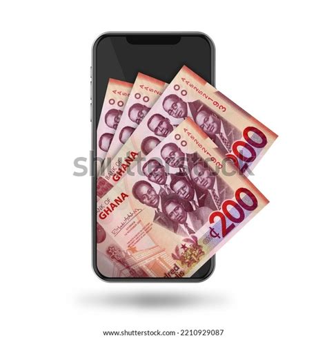 3d Illustration Ghanaian Cedi Notes Inside Stock Illustration