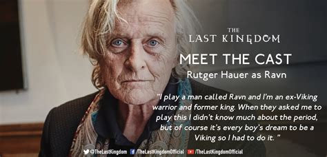 The Last Kingdom On Twitter Rutger Hauer Is Ravn In Thelastkingdom