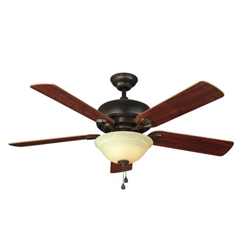 Harbor Breeze 52 In Halston Ii Aged Bronze Ceiling Fan With Light Kit
