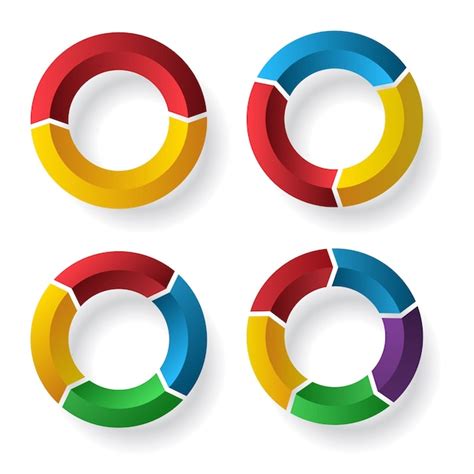 Premium Vector Circle Chart Set