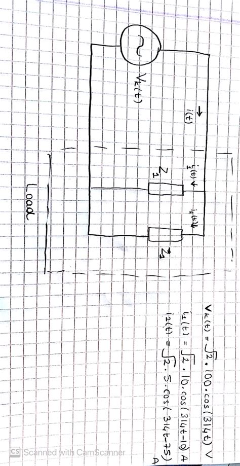 Solved In The Circuit Given In The Figure Using Phasor Techniques A
