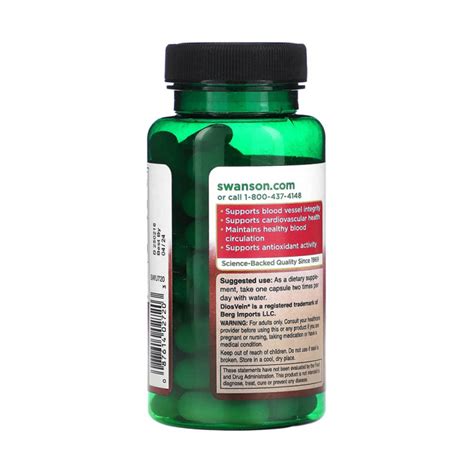 Hesperidina Si Diosmina 100 Mg 500 Mg Swanson 60 Capsule
