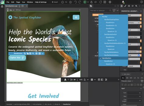 Vue Designer Vitepress Astro And More Pinegrow Web Editor