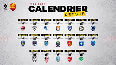 Le Calendrier 20232024 De La Ligue 2 Bkt Est Connu Qrm