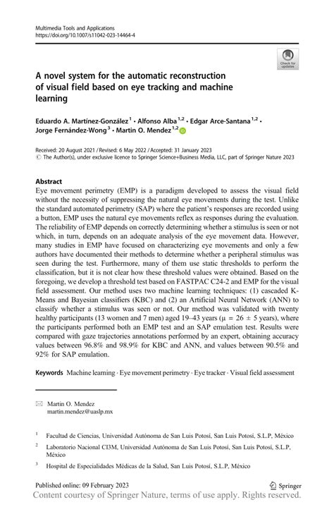 A Novel System For The Automatic Reconstruction Of Visual Field Based