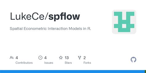 Github Lukecespflow Spatial Econometric Interaction Models In R